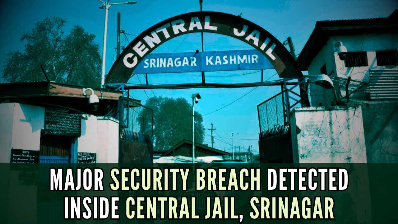 Major Security Breach Detected Inside Central Jail, Srinagar