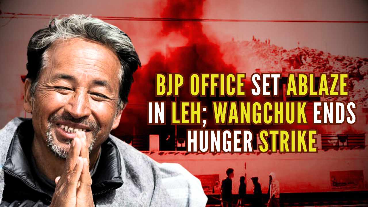 BJP Office Set on Fire, Arson and Violence in Leh, Sonam Wangchuk Calls Off Strike