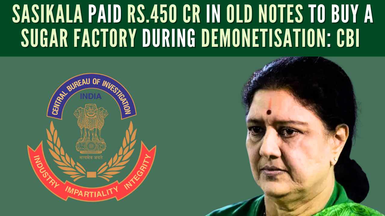 Sasikala Paid Rs.450 Crore in Old Notes to Buy a Sugar Factory During ...