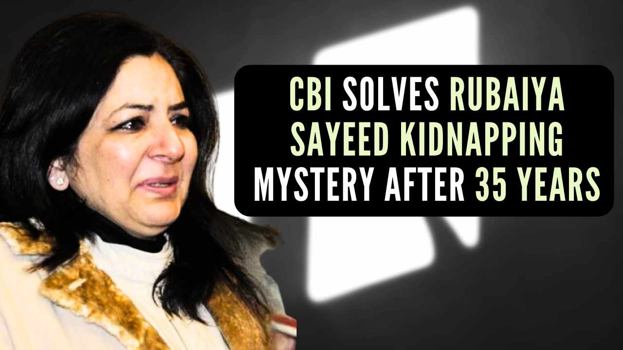 CBI Finally Nails Mastermind Behind Rubaiya Sayeed Kidnapping