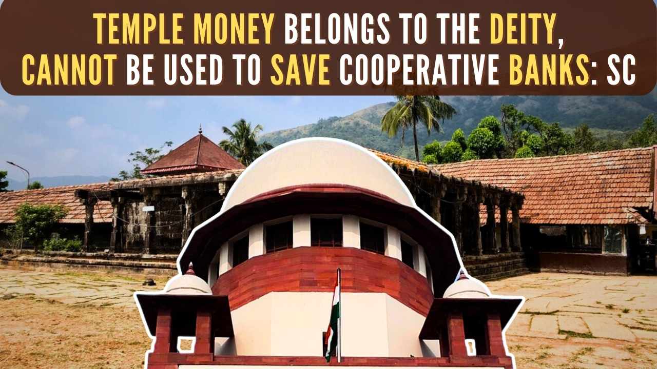 Temple Money Belongs to the Deity, Cannot be Used: SC
